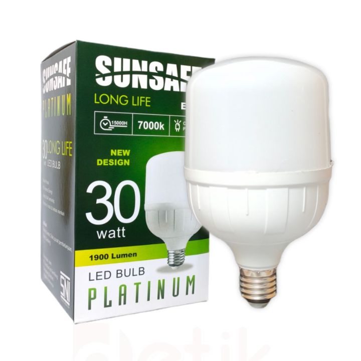 Jual Lampu LED Model Tabung 30 watt SUNSAFE/Lampu LED Capsul Platinum | Shopee Indonesia