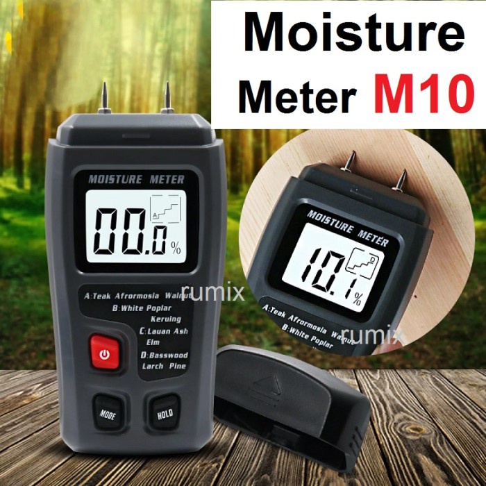 Jual Wood Moisture Meter Kayu Kertas Pengukur Kadar Air Paper Mt10 Mt ...