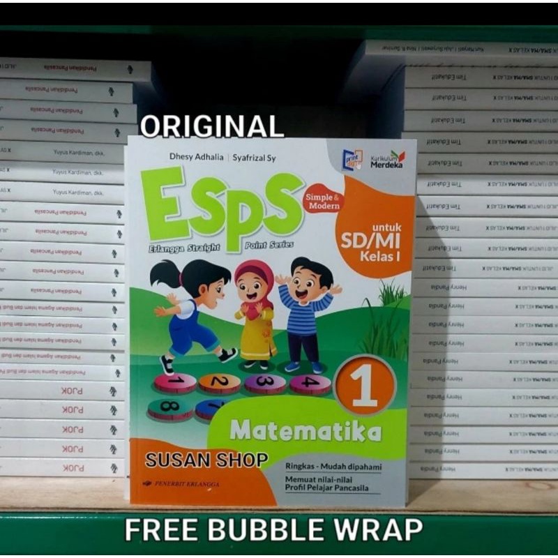Jual Buku Esps Matematika Kelas 1 SD / MI Erlangga Kurikulum Merdeka Original | Shopee Indonesia
