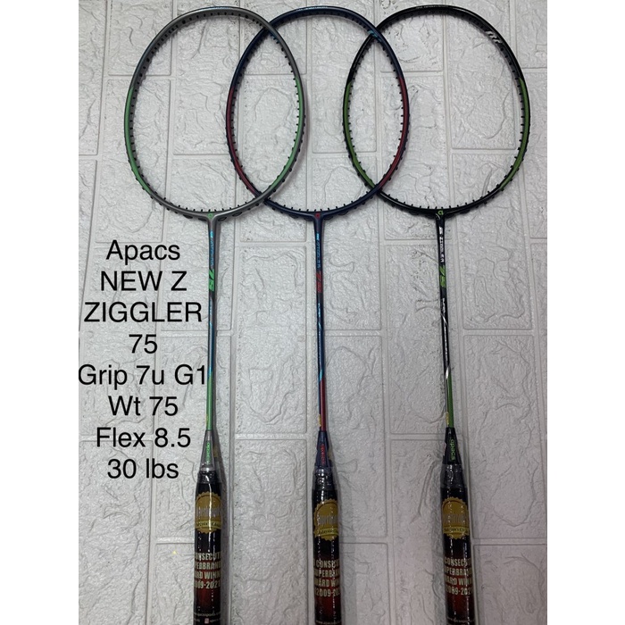 Jual Raket Raket Badminton Apacs Z Ziggler 75 Grip 7U G1 Original ...
