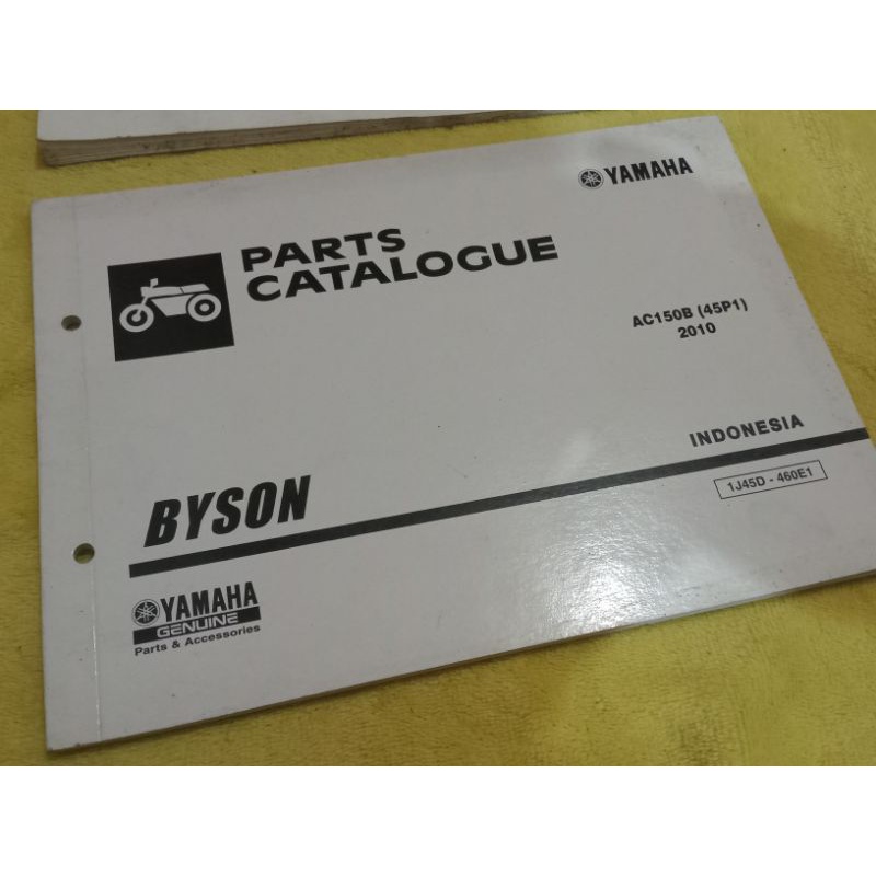 Jual buku panduan parts part katalog catalog catalogue BYSON yamaha ...