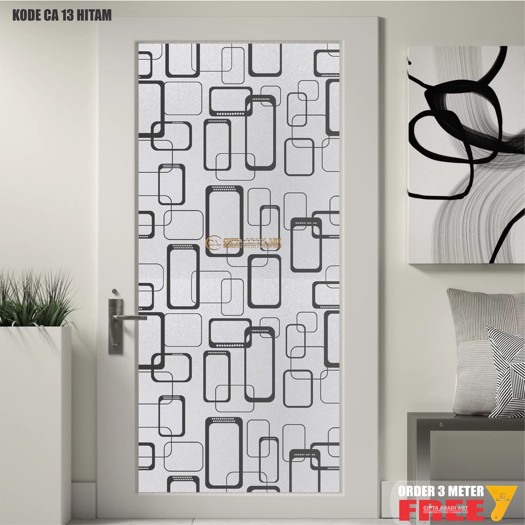 Jual Stiker Kaca Jendela Pintu Motif 3D Premium Gliter Sticker Pelapis ...