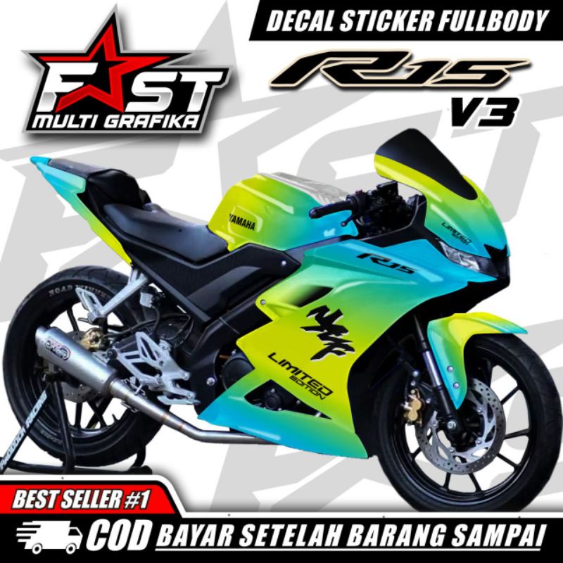 Jual BISA COD Decal Stiker R15 V3 Full Body Stiker Decal R15 V3 motip ...