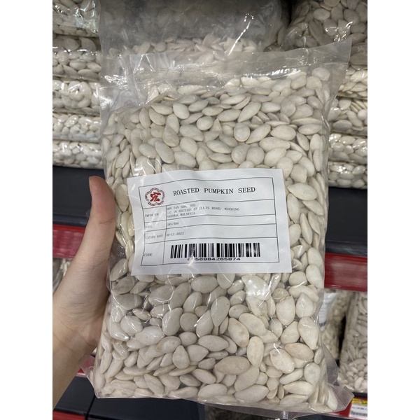 Jual kuaci putih / roasted pumpkin seed / biji labu 1kg | Shopee Indonesia