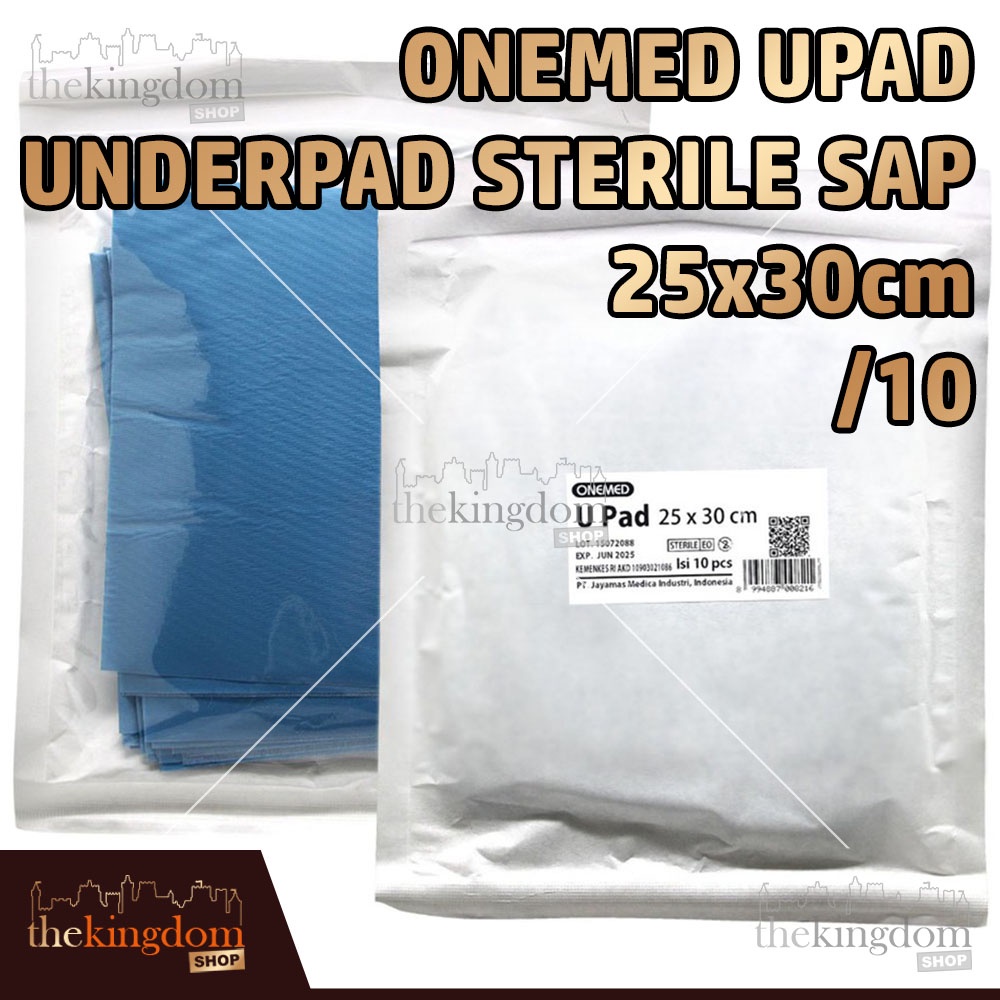 Jual Onemed Upad Underpad 25x30 Sterile /10 Alas Perlak Steril SAP 10 ...