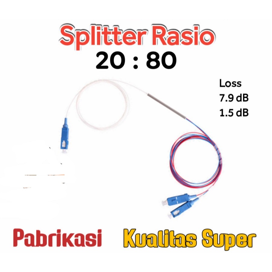 Jual Splitter Ratio 20:80 Fiber Optic SC/UPC | Shopee Indonesia