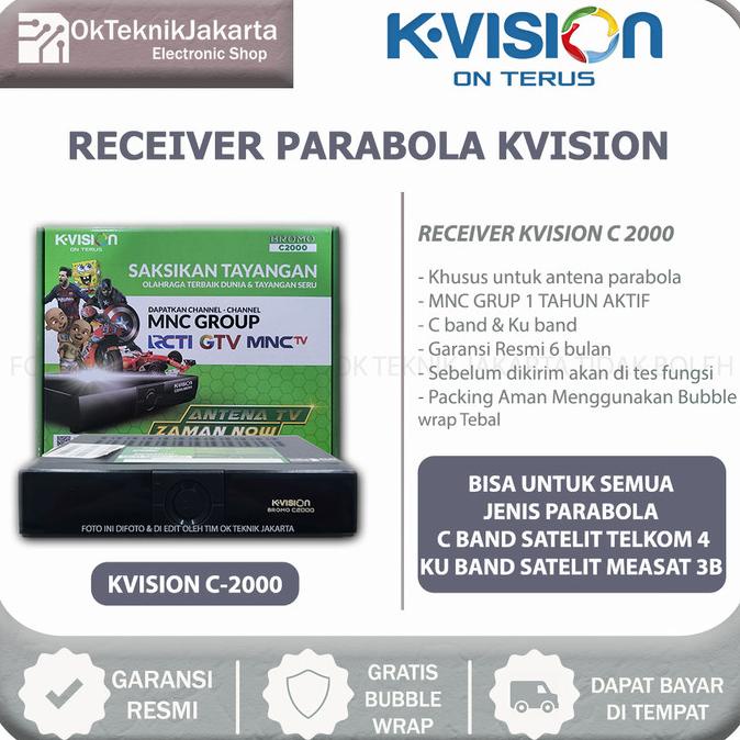 Jual Receiver Parabola K-Vision Bromo C2000 HD C Band | Shopee Indonesia