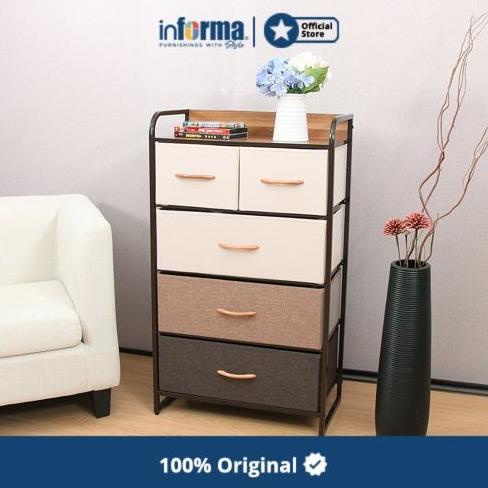 Jual INFORMA - LACI PENYIMPANAN - FLOYD 5-DRAWER STORAGE MIX 58X29X99CM ...