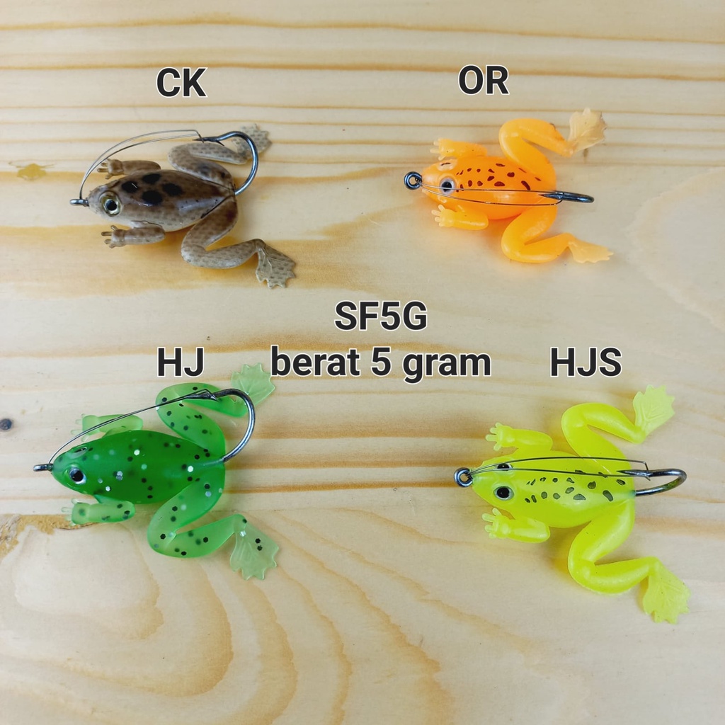 Jual soft frog 5 gram umpan casting anti sangkut SF5G | Shopee Indonesia