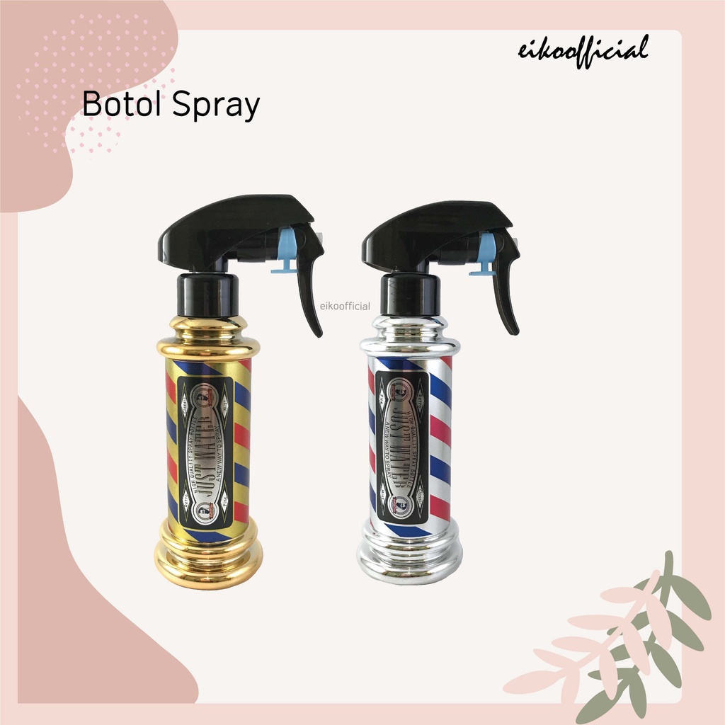 Jual Botol Spray Salon Barber Shop GEPENG KOTAK TABUNG | Shopee Indonesia