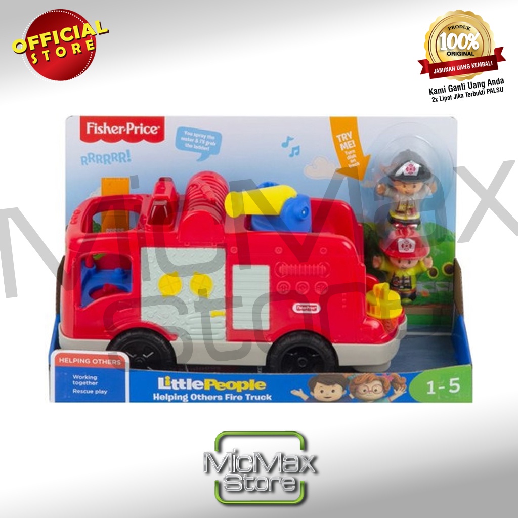 Jual Fisher Price Little People Helping Others Fire Truck FDG44 ...