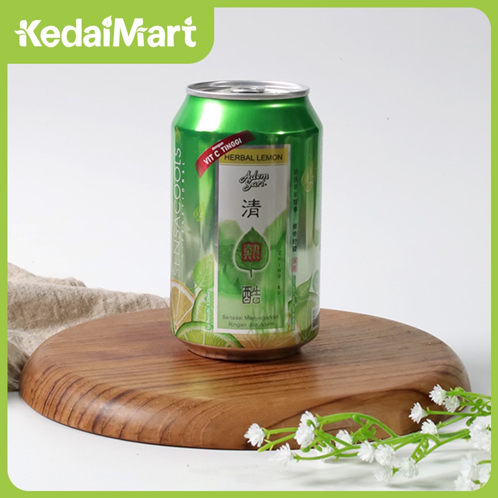 Jual Adem Sari Ching Ku Herbal Lemon Kaleng 320 ml | Shopee Indonesia