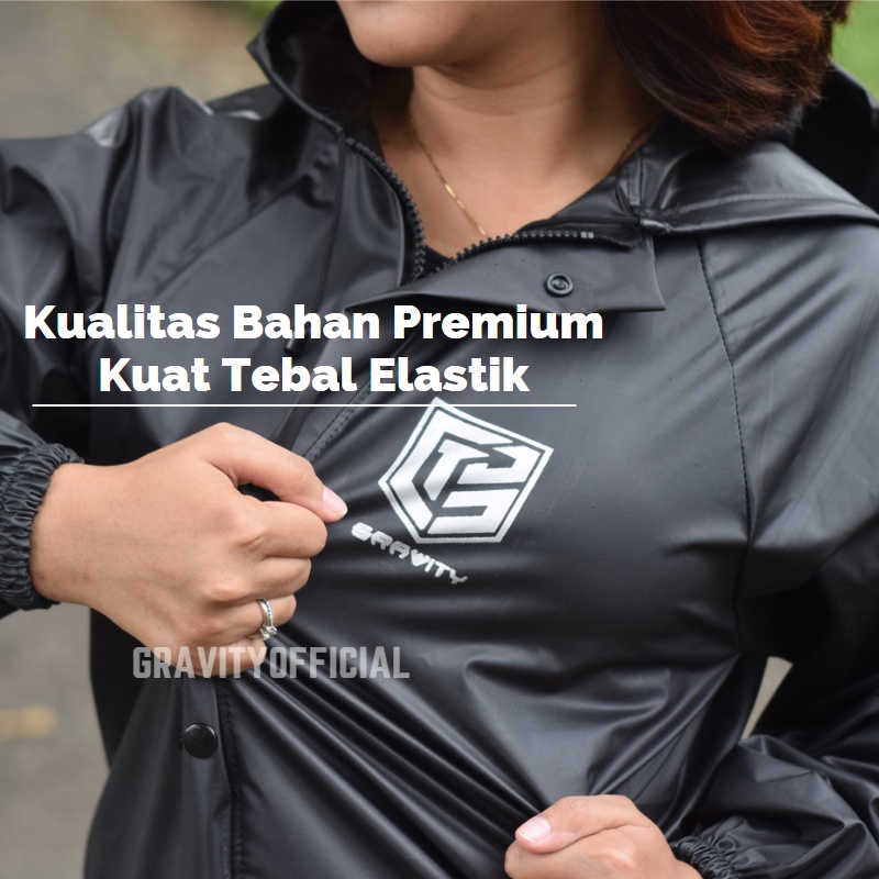 Jual Jas Hujan GRAVITY Mantel/Mantol Pria Wanita Setelan Baju dan Celana Dewasa Tebal Lentur ...