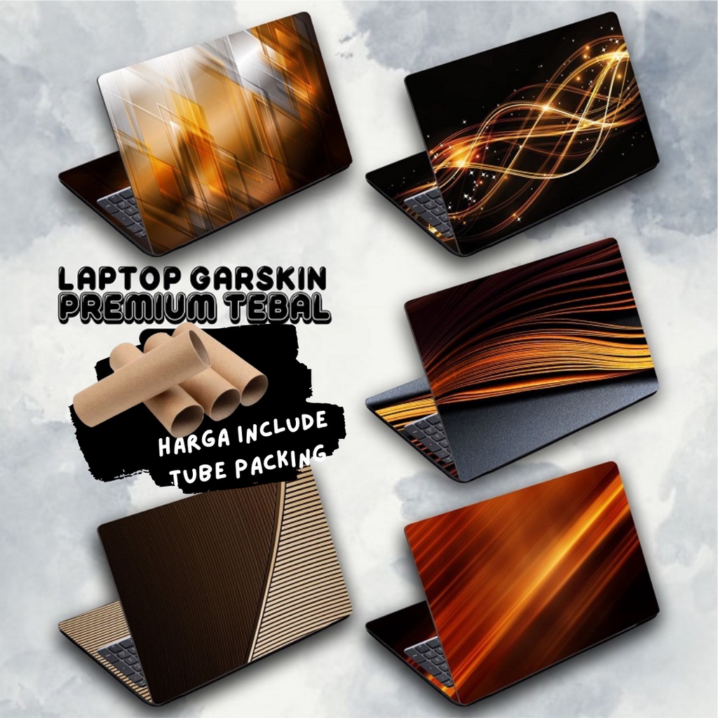 Jual Garskin Laptop Anti Gores Elegant Brown Gold Geometris Premium ...