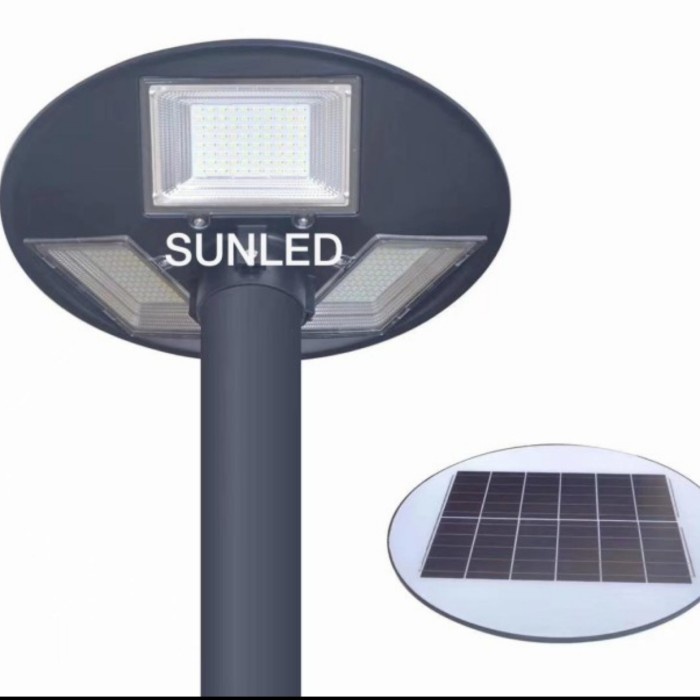 Jual Lampu Jalan Led Solar Cell 300W Solar Street Light Ufo IP66 SUNLED | Shopee Indonesia