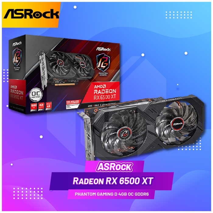 Jual Asrock Radeon RX 6500 XT PHANTOM GAMING D 4GB OC GDDR6 | Shopee ...