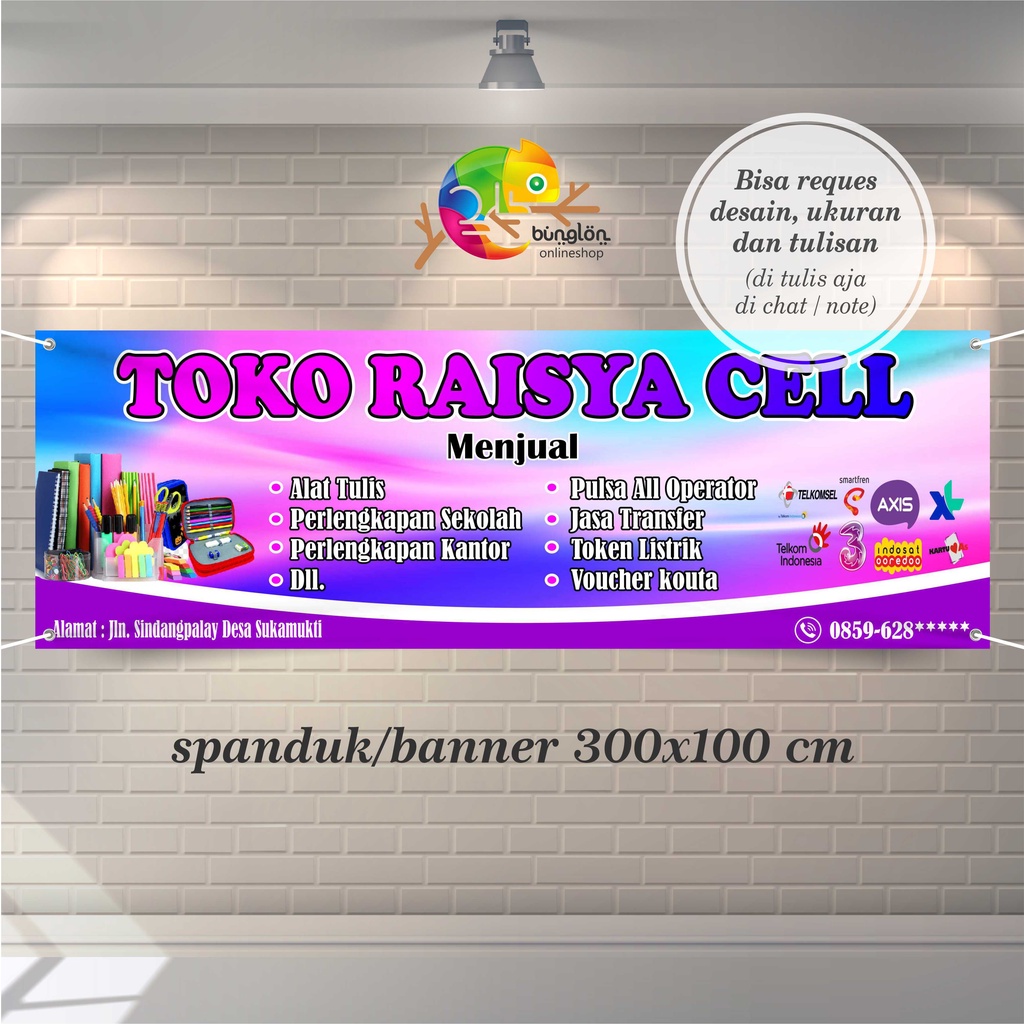 Jual Spanduk Banner Toko ATK, Konter, Pulsa, Sembako, Dll | Shopee Indonesia
