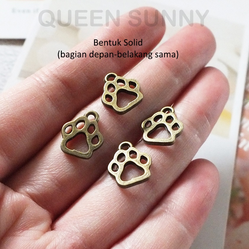 Jual Charm Solid Tapak Cakar Kaki Kucing Cat Paw Pendant Bandul Liontin ...