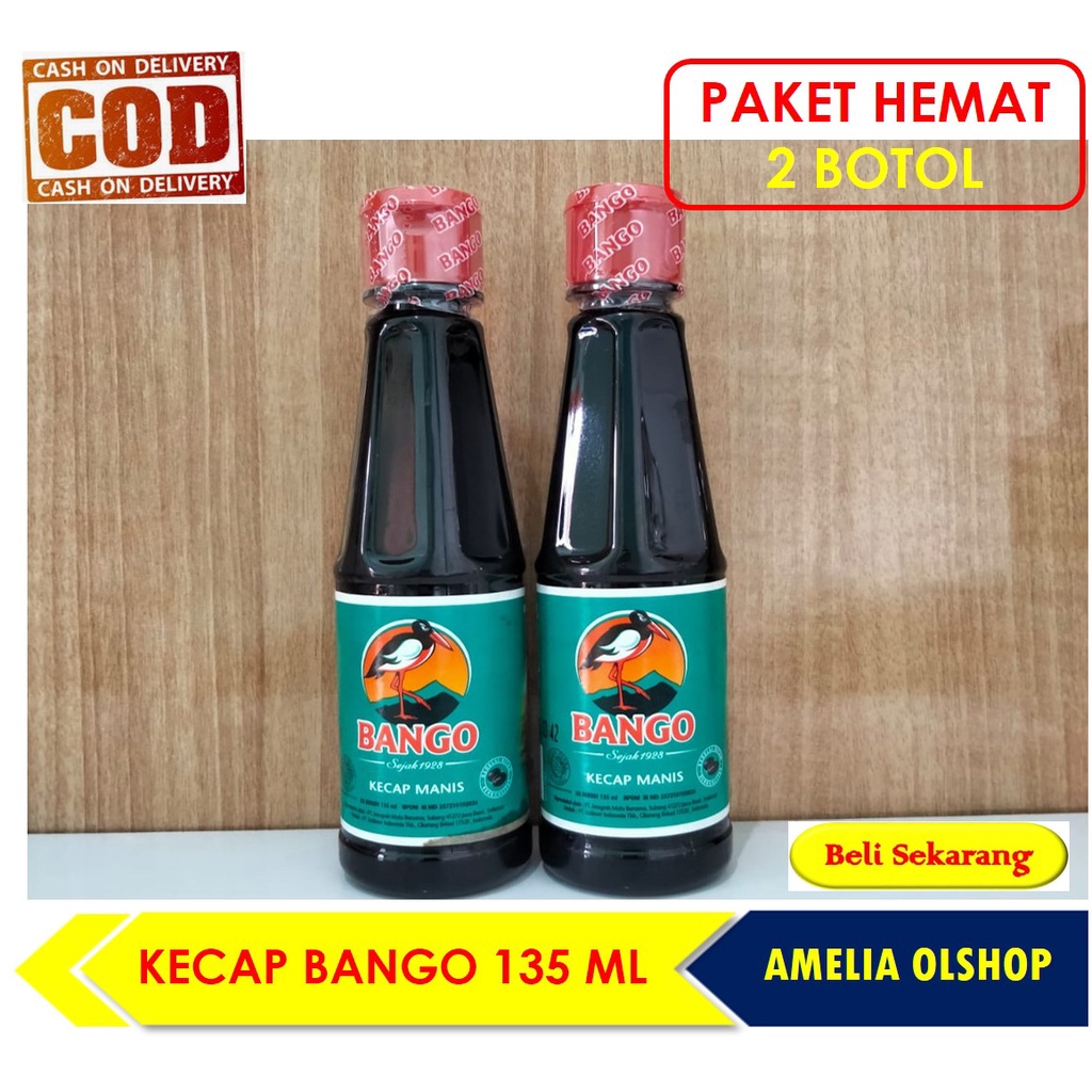 Jual Paket Hemat 2 Botol Kecap Manis Bango Ukuran 135 ml | Shopee Indonesia