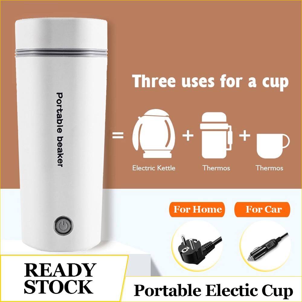 Jual Pemanas Air Listrik Rumah Mobil Electric Thermos Kettle Portable ...
