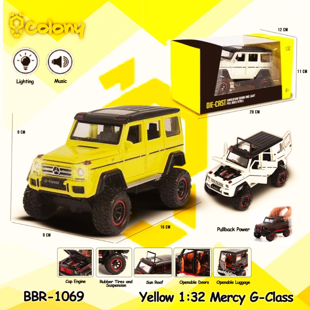 Jual Mercy G Class Diecast_Kuning | Shopee Indonesia