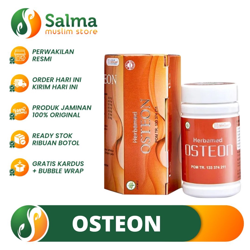 Jual Kapsul Osteon Herbamed Obat Suplemen Cegah Pengapuran Sendi Dan ...