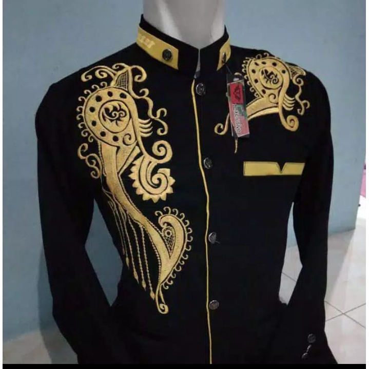 Jual Promo Discont Termurah Jasko Hitam Lis Putih Bordir Terbaru Bahan ...