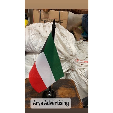 Jual bendera negara KUWAIT+tiang kayu meja | Shopee Indonesia