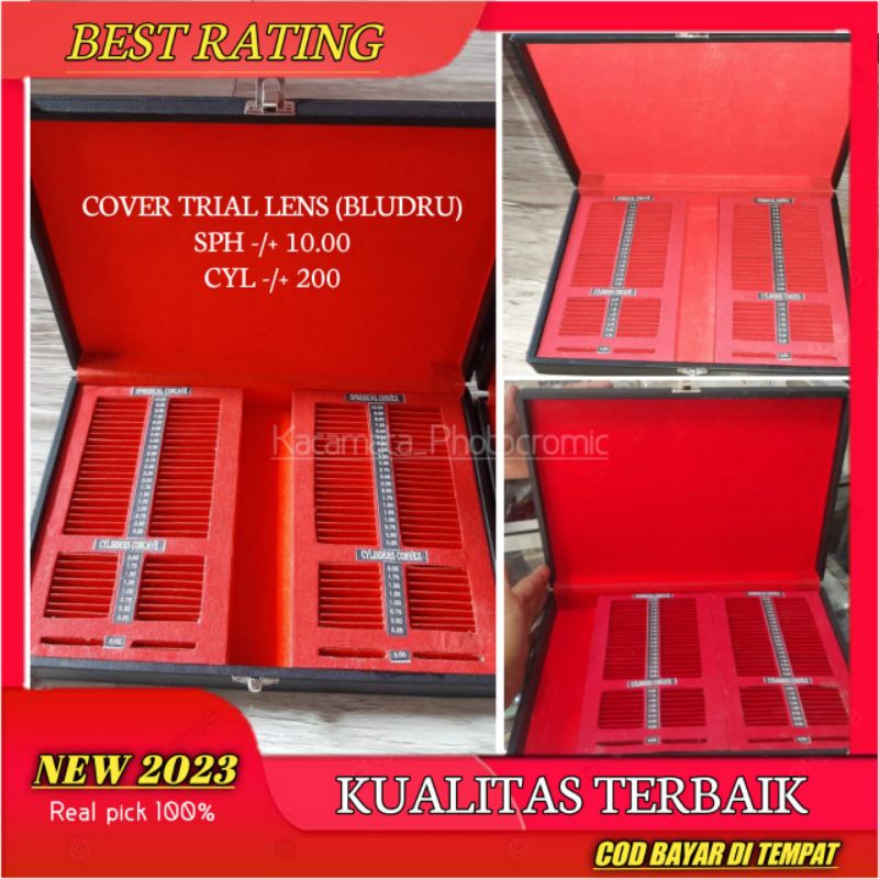 Jual TERMURAH Trial Lens Set Alat Priksa Mata Manual 10d Senllen Chart ...