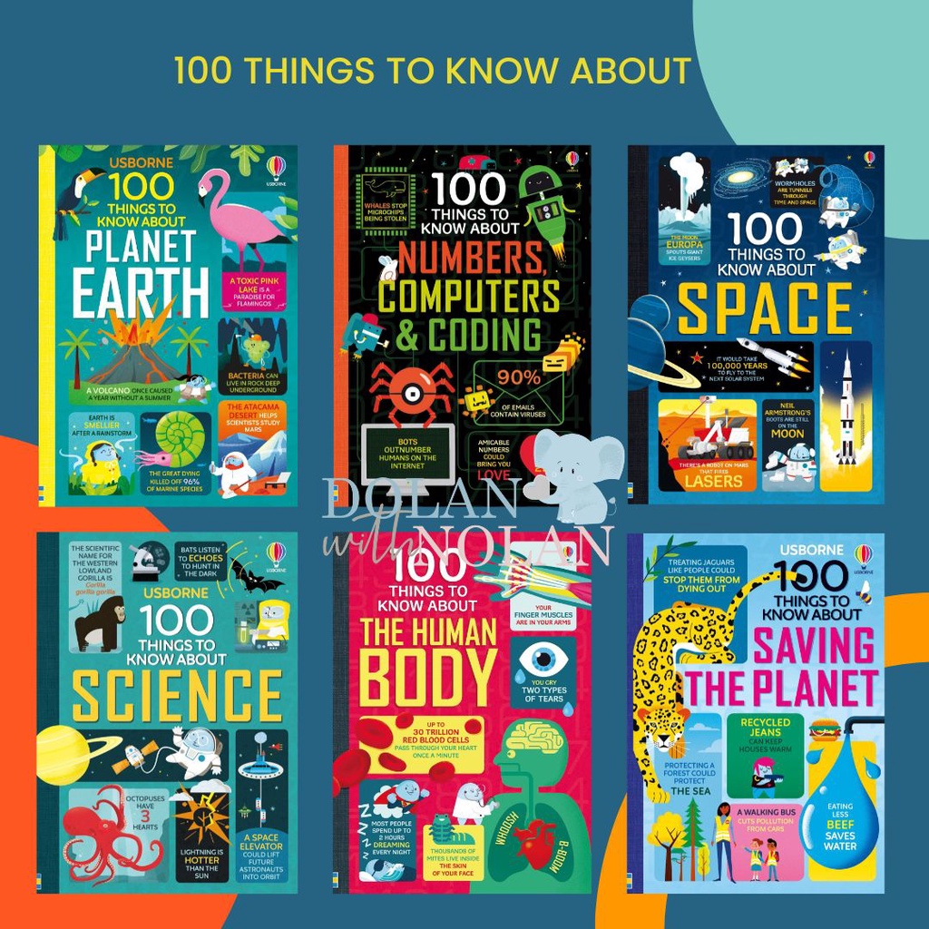 Jual Usborne 100 Things To Know About Series - Planet Earth, Space ...