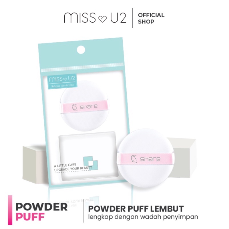 Jual Miss U2 Spons Bedak Cushion Foundation Puff - White | Shopee Indonesia