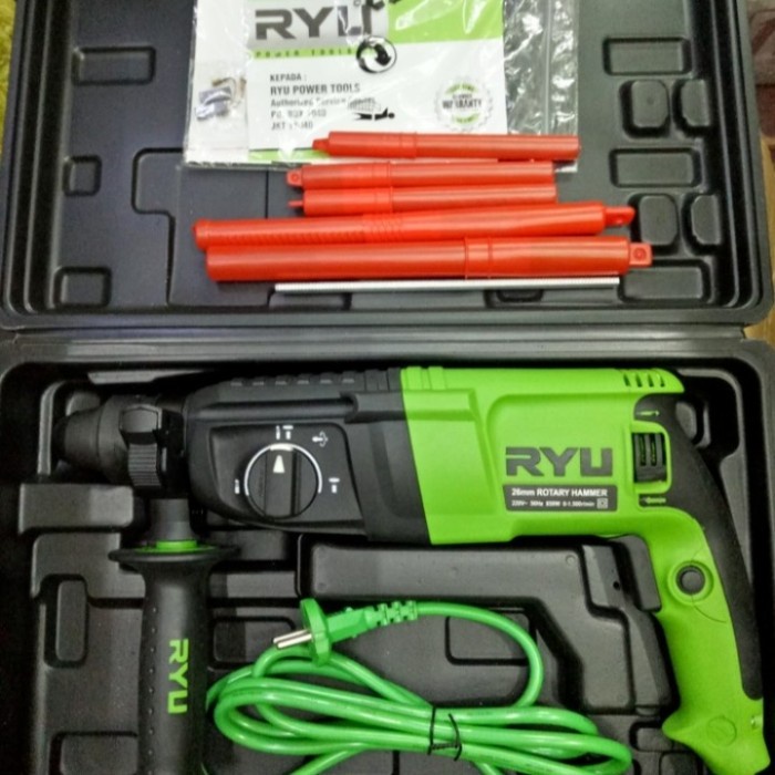 Jual RYU MESIN BOR BETON BOBOK RYU RRH26 SDS PLUS/ROTARY HAMMER Rimba ...
