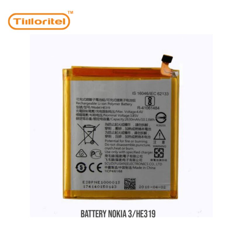 Jual BATTERY NOKIA 3/HE319 | Shopee Indonesia