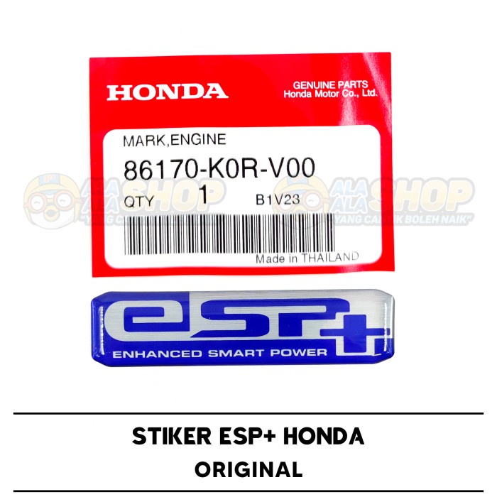 Jual Emb Mark Engine Emblem Esp+ Plus Pcx 160 Original Honda | Shopee ...