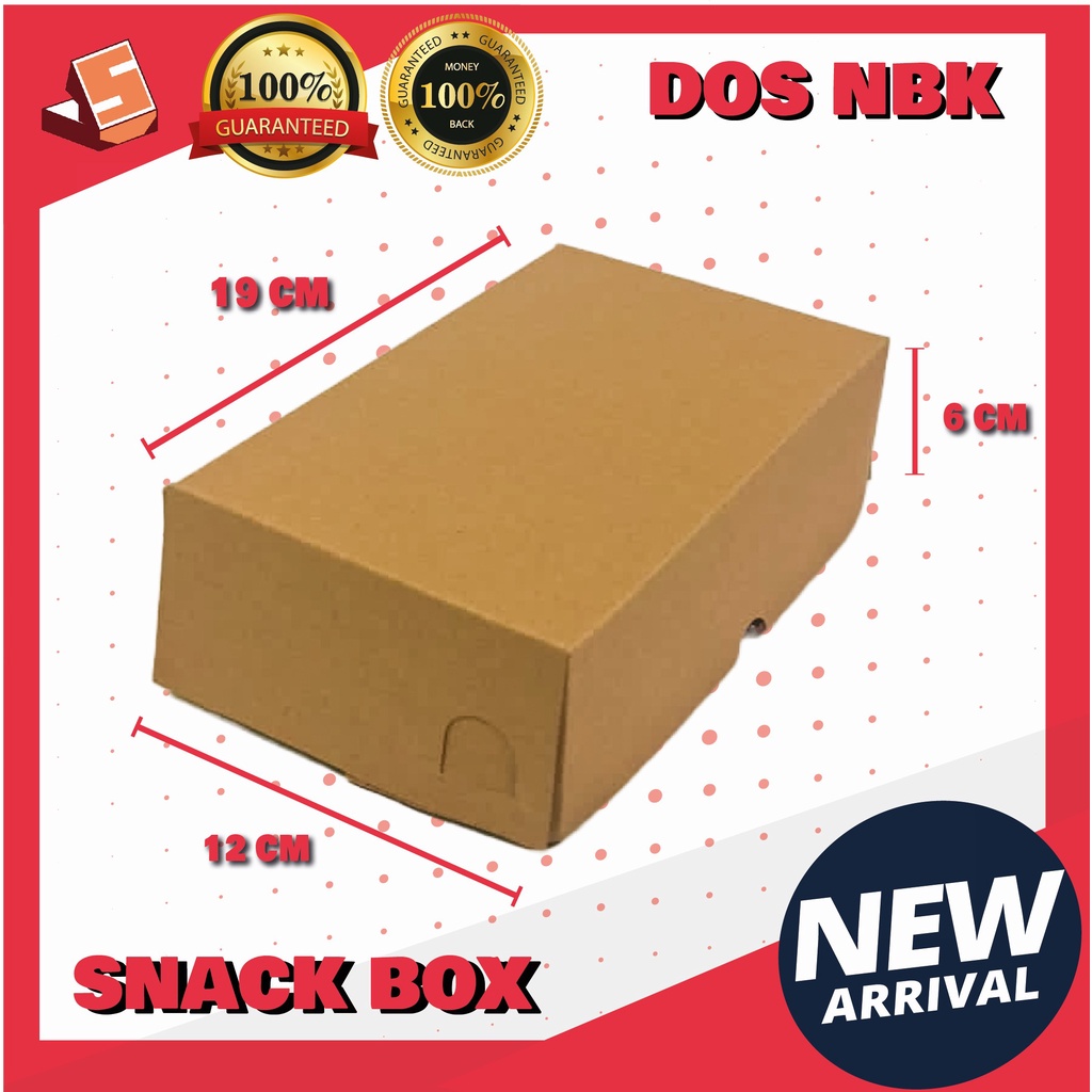 Jual DUS NBK / KARDUS JAJAN / BOX KOTAK / Kardus Box 19x12x6 cm ...