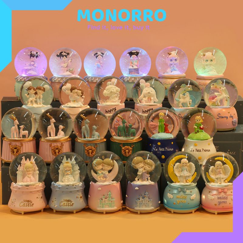 Jual Jumbo Bola Musik Kado Bola Kristal Musik Snowball Music Salju ...