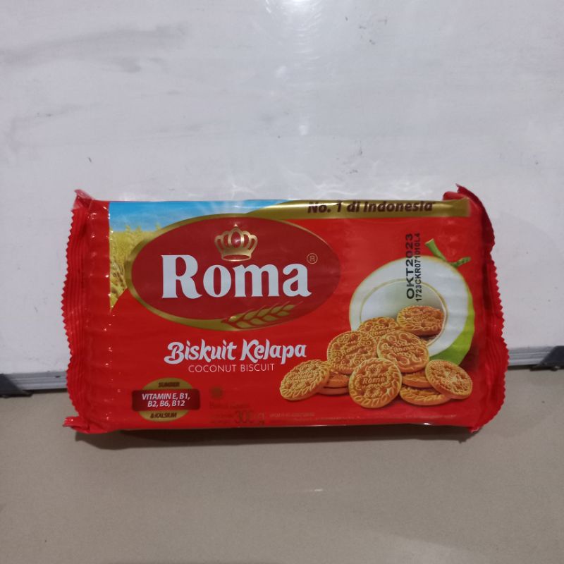 Jual Biskuit Roma kelapa 300 gram 1 dus isi 28 pcs | Shopee Indonesia