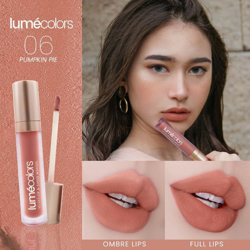 Jual Lumecolors Velvet Lip & Cheek Mousse 5 ml | Multifunction 3 in 1 ...