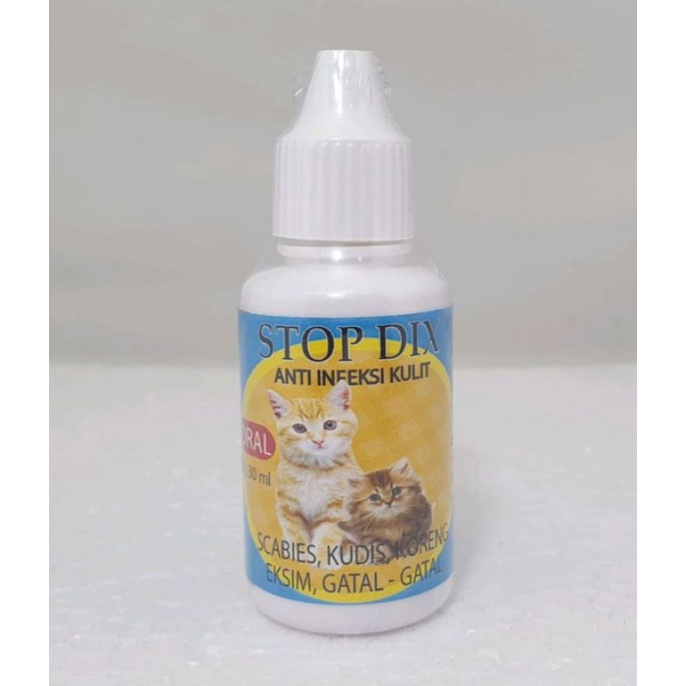 Jual STOP DIX CAT DROP ORAL OBAT ANTI INFEKSI KULIT SCABIES KUDIS ...