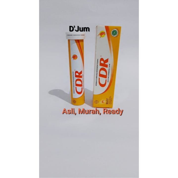 Jual CDR TUBE 15 TABLET EFFERVESCENT Rasa Jeruk Mandarin, BAYER ...