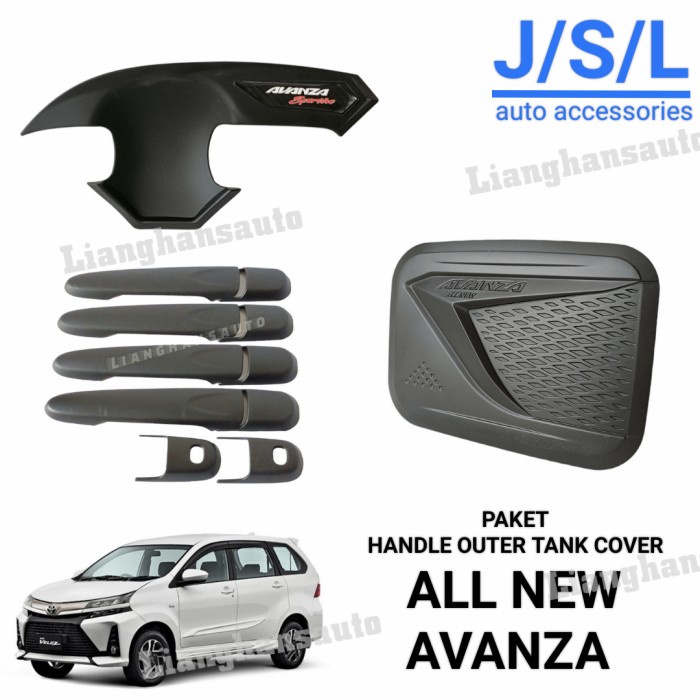 Jual Paket Handle Outer Tank Cover All New Avanza Crosstivo Hitam Jsl #Original | Shopee Indonesia