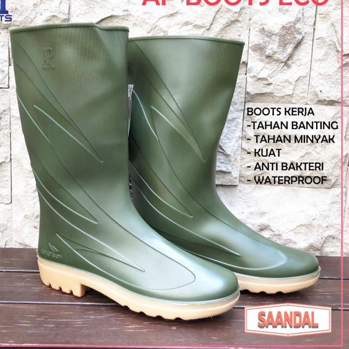 Jual Trend - AP Eco 2017 Safety Sepatu Boots Hijau APD BISA SATUAN ...