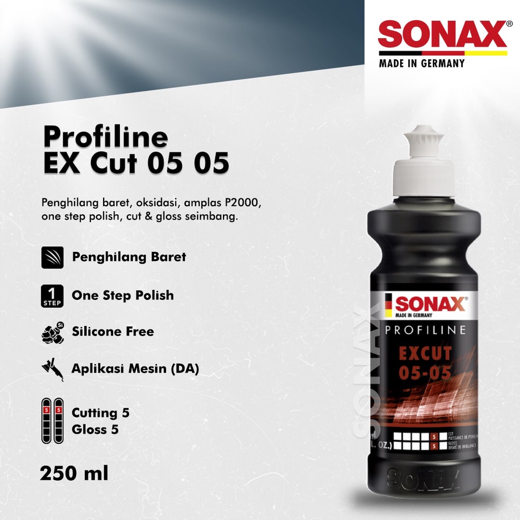 Jual Sonax Profiline EX Cut 05 05 250 Ml Compound Mobil | Shopee Indonesia