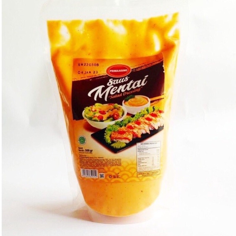 Jual saos Mentai 250gr dan 500gr 1kg | Shopee Indonesia