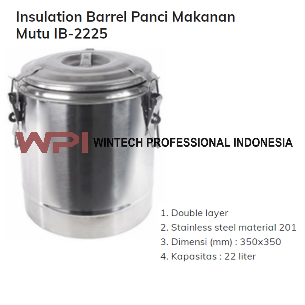 Jual Mutu IB-2225 Insulation Barrel - Panci Pemanas Serbaguna 22 liter ...