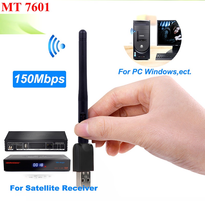 Jual WiFi Dongle Untuk Receiver TV Satelit Set Top Box TV Digital USB ...