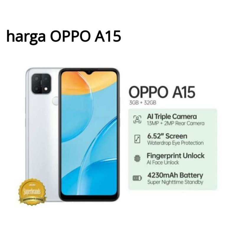 Jual Hp Oppo A15s 4/64gb second | Shopee Indonesia