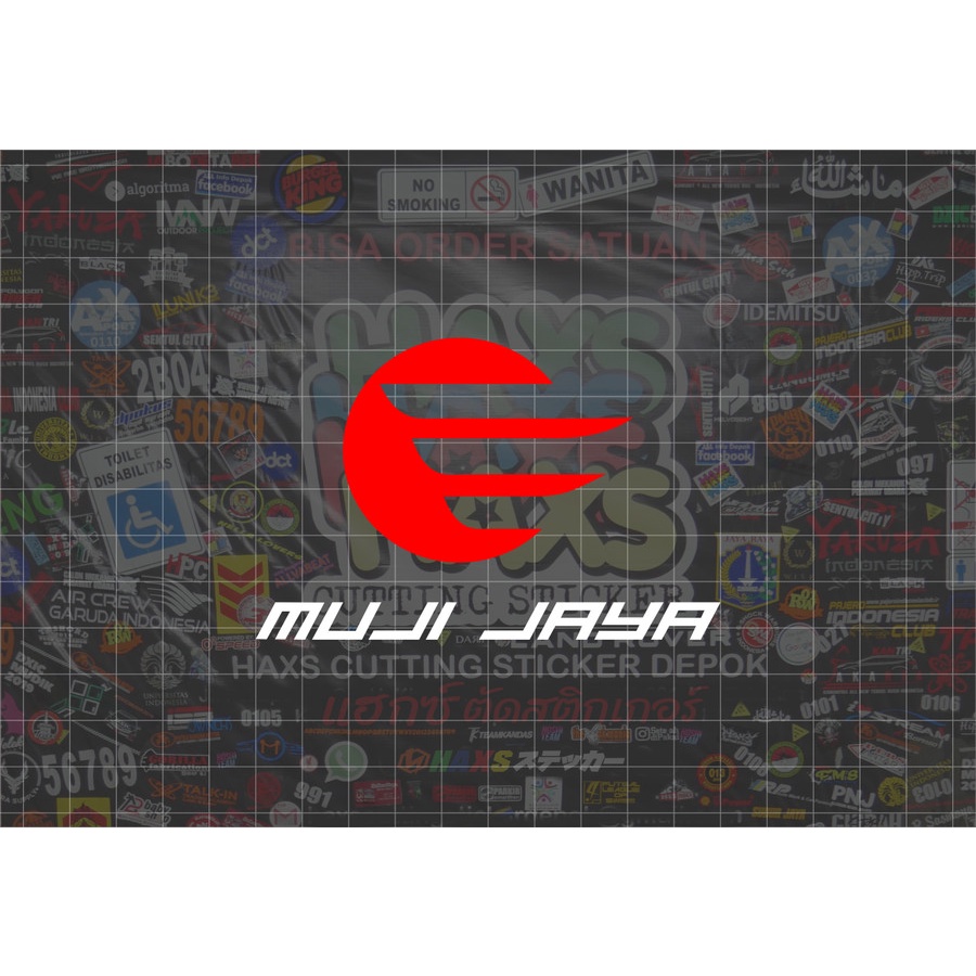 Jual Cutting Sticker Logo Muji Jaya Ukuran 10 Cm Motor Mobil V2 ...