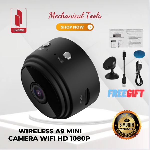 Jual Wireless A9 Mini Camera Wifi Hd 1080P Micro Kamera v380 Kecil ...
