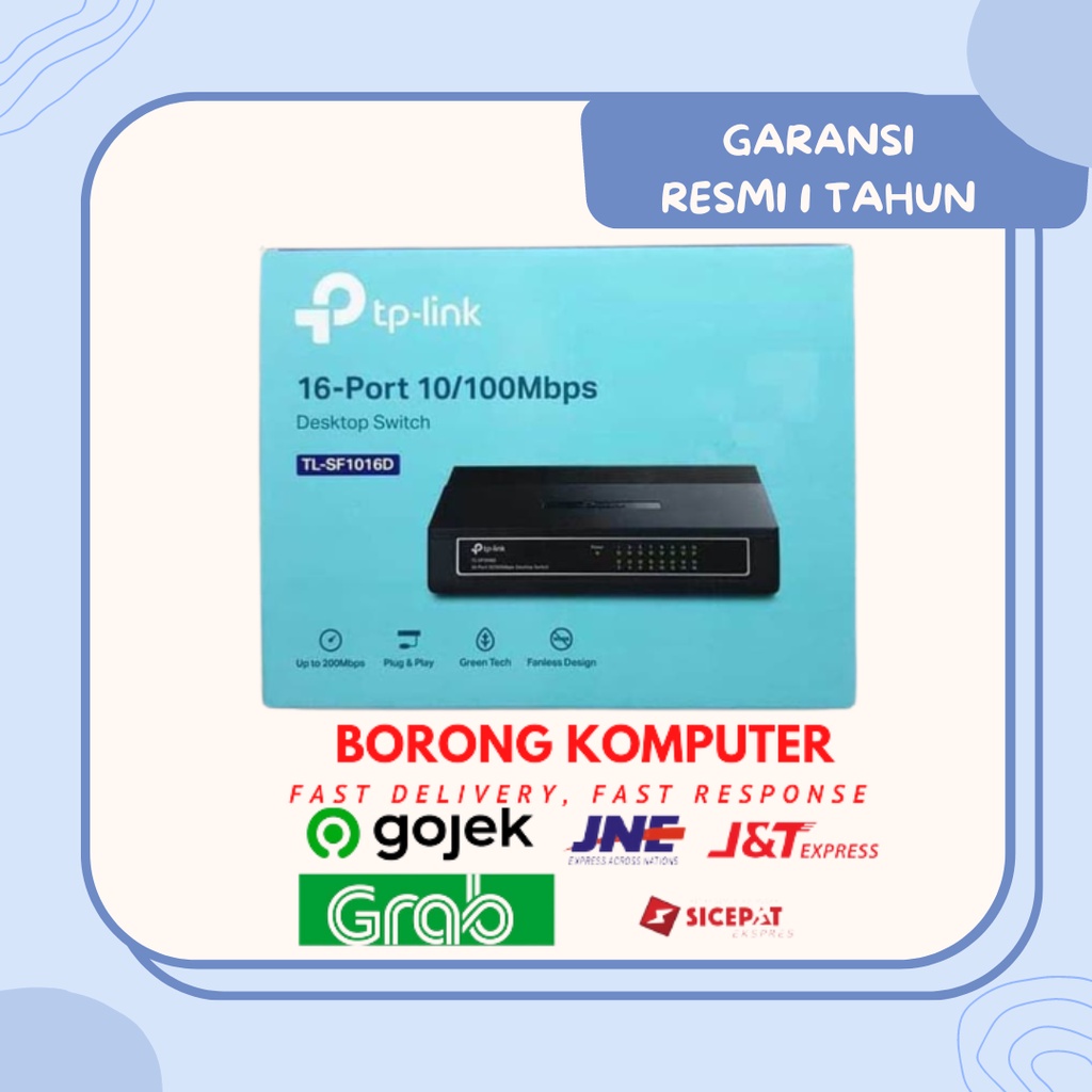 Jual Switch Hub 16 Port TP-Link TL-SF1016D ( 16 Port 10/100 Mbps ...